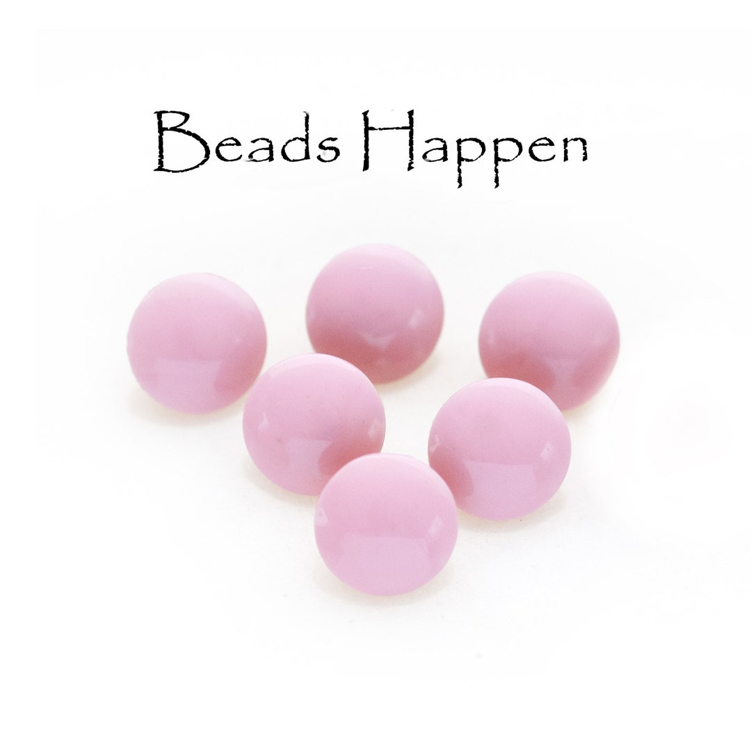 SWAROVSKI 39ss Smooth Top Chatons, Opaque Rose Pink Vintage Chatons ...