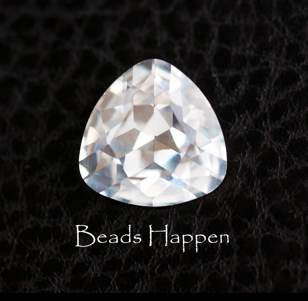 17mm SWAROVSKI Clear Crystal Triangle Stone, Article 4723, Machine Cut ...