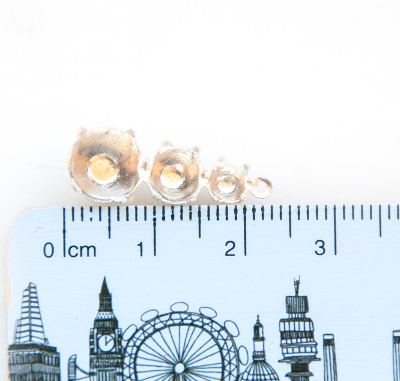 40ss 30ss 20ss Chaton Settings Loop at Short End 24K Gold - Etsy