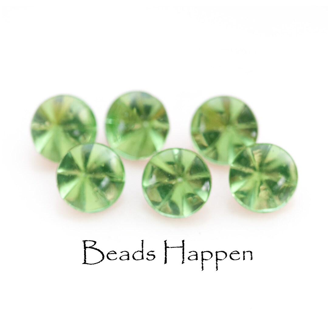 SWAROVSKI 39ss Smooth Top Chatons, Vintage Peridot Green Chatons ...