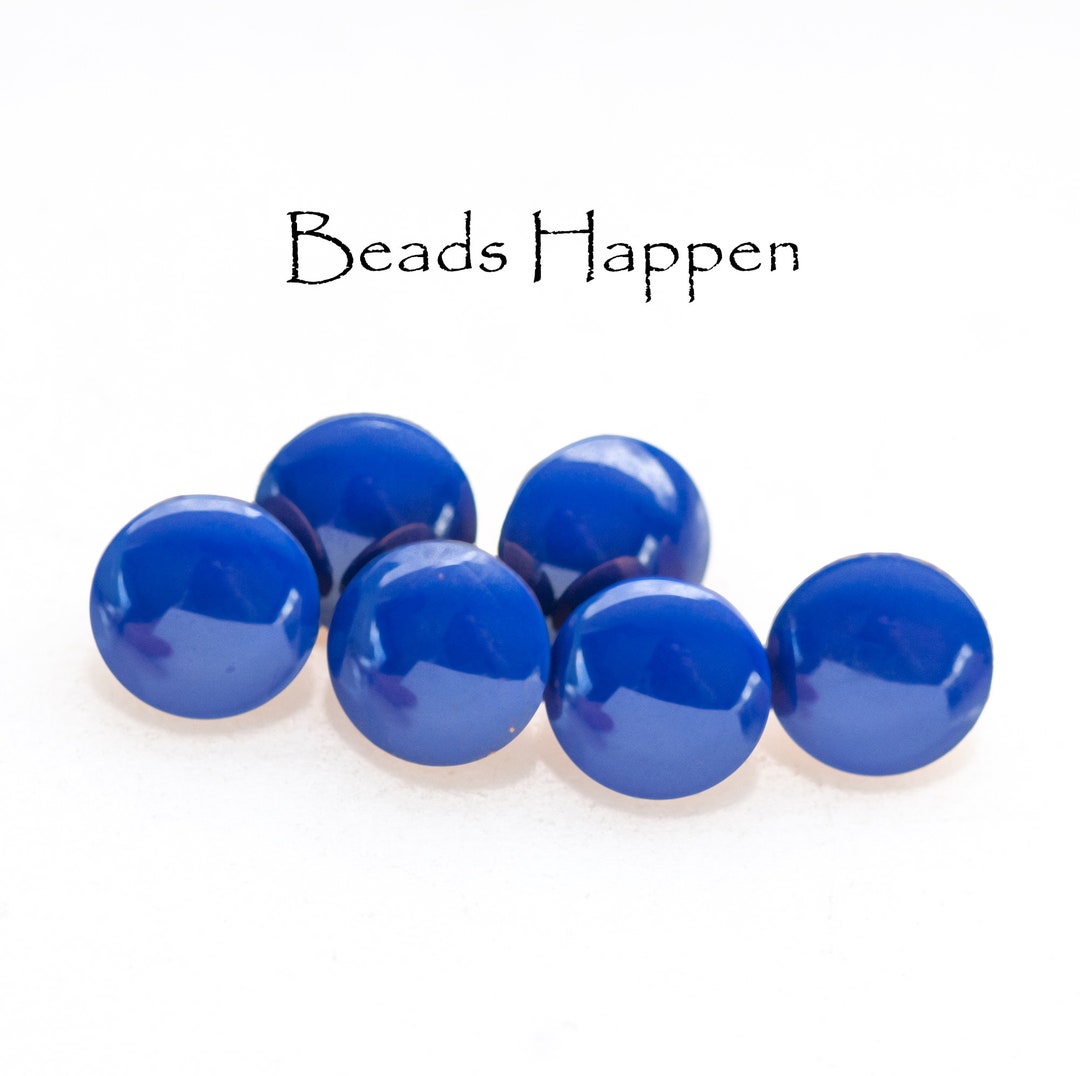 SWAROVSKI 39ss Smooth Top Glass Chatons, Opaque Navy Blue Vintage ...