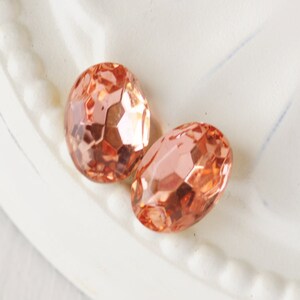 OLD STYLE Rosaline: 18x13mm Rosaline Light Pink Rose Glass Jewels Gems ...