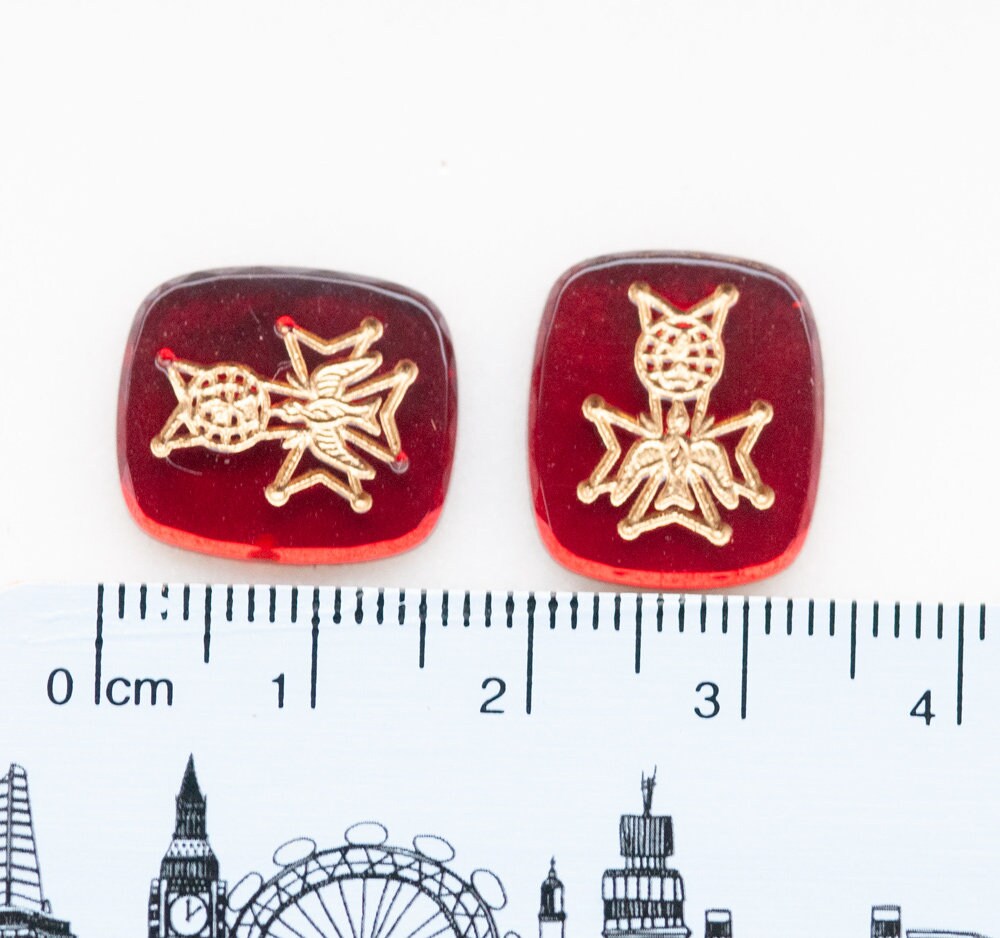 Vintage 15x13mm Rounded Rectangle Knights of Columbus KOC | Etsy