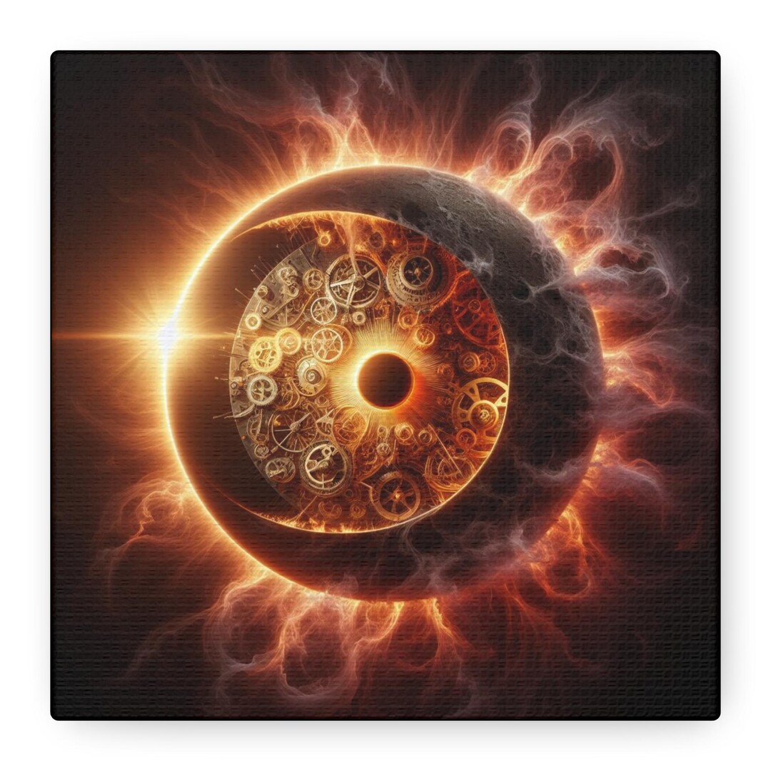 Cosmic Gear Canvas Print: Futuristic Sci-fi Wall Art - Etsy