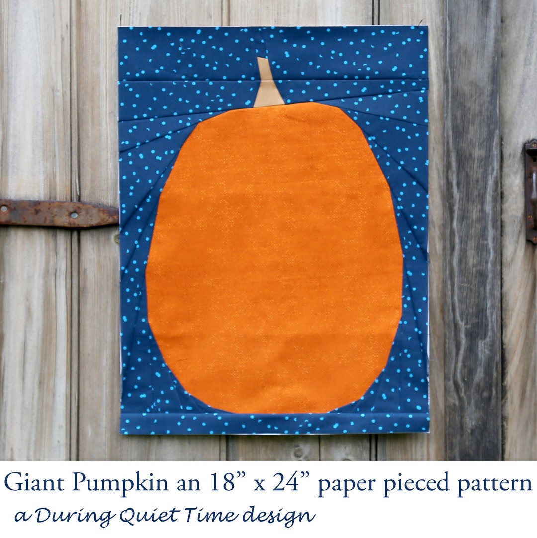 Giant Pumpkin Paper Pieced Pattern - Etsy