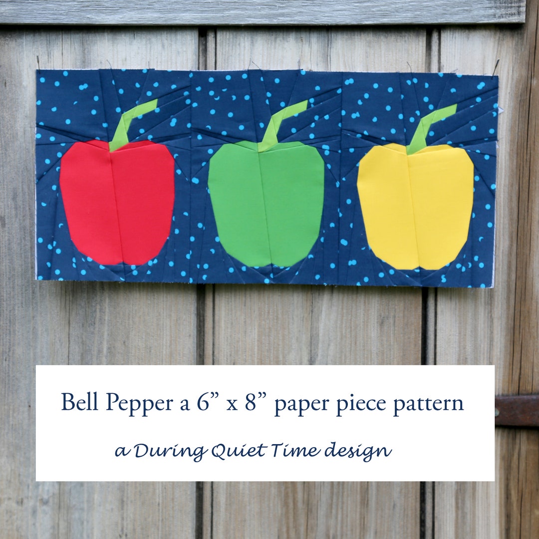 Bell Pepper Paper Pieced Pattern - Etsy
