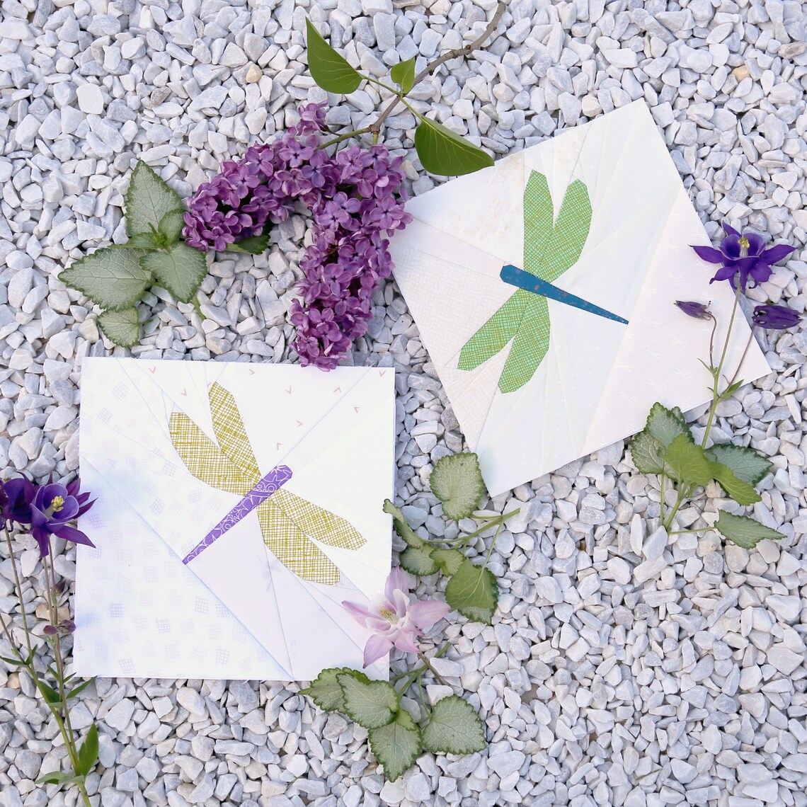 Dragonfly 6" Paper Pieced Pattern - Etsy