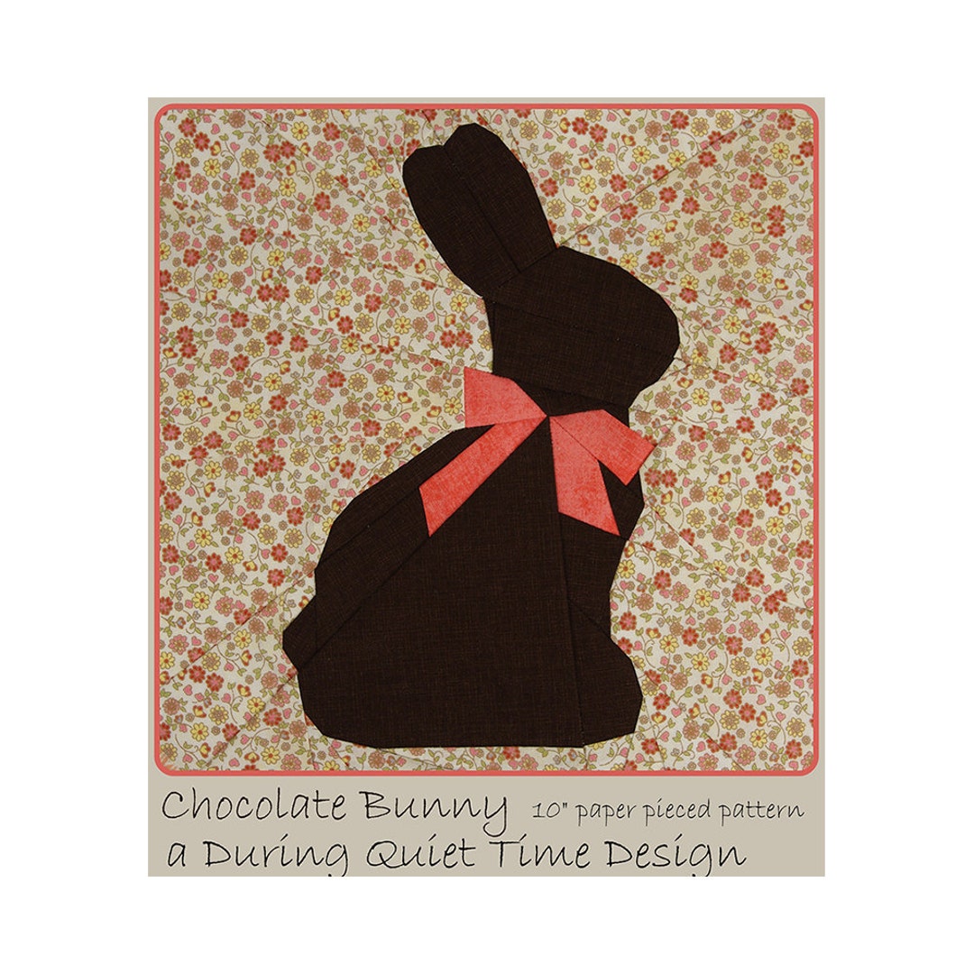 Chocolate Bunny Paper Pieced Pattern - Etsy