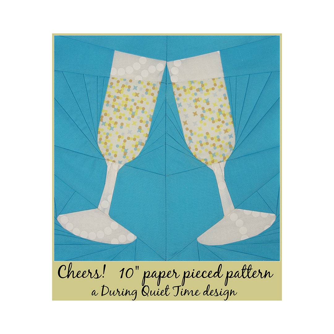 Cheers! Paper Pieced Pattern - Etsy