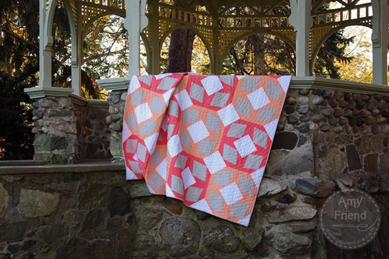 Melon Ice Quilt Pattern paper | Etsy