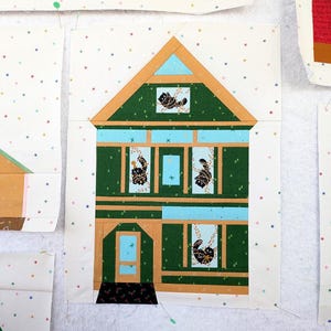 Victorian House Paper Pieced Pattern - Etsy