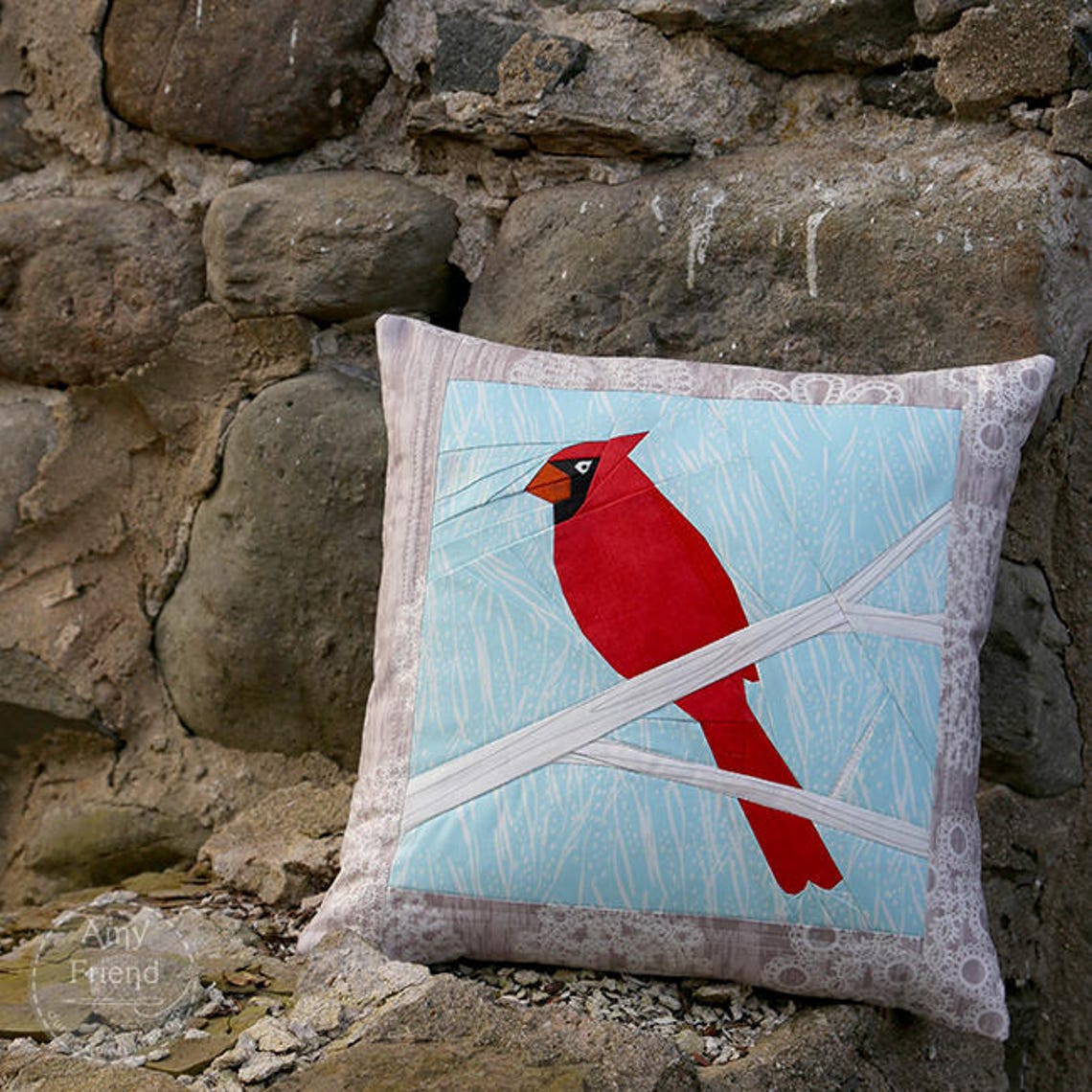 Cardinal Paper Pieced Pattern | Etsy