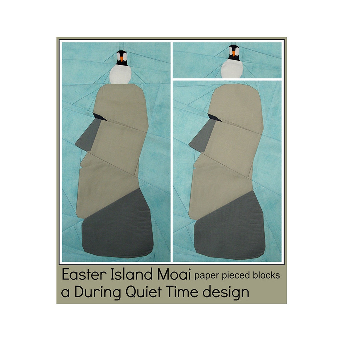 Easter Island Moai Paper Pieced Pattern | Etsy