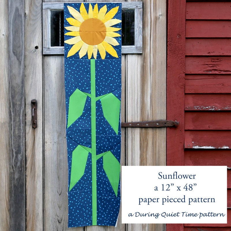 Sunflower Paper Piecing - Etsy
