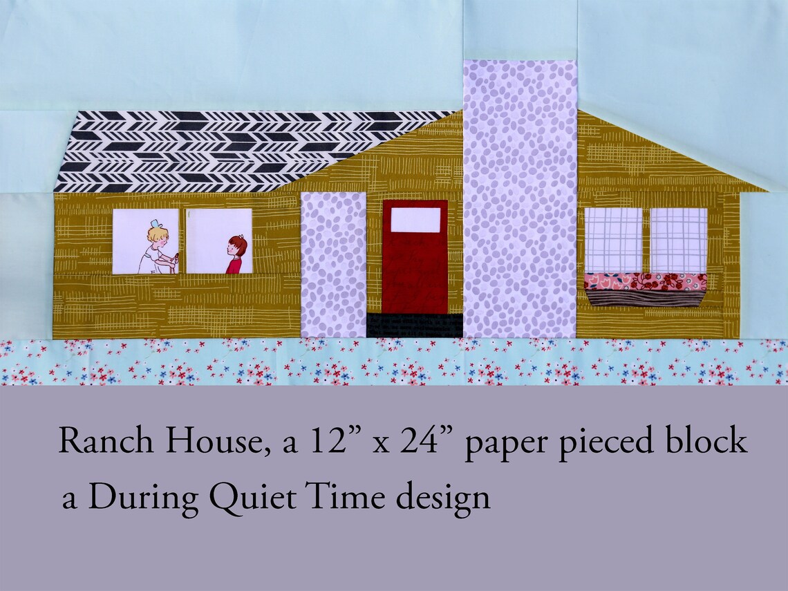 Ranch House Paper Pieced Pattern - Etsy