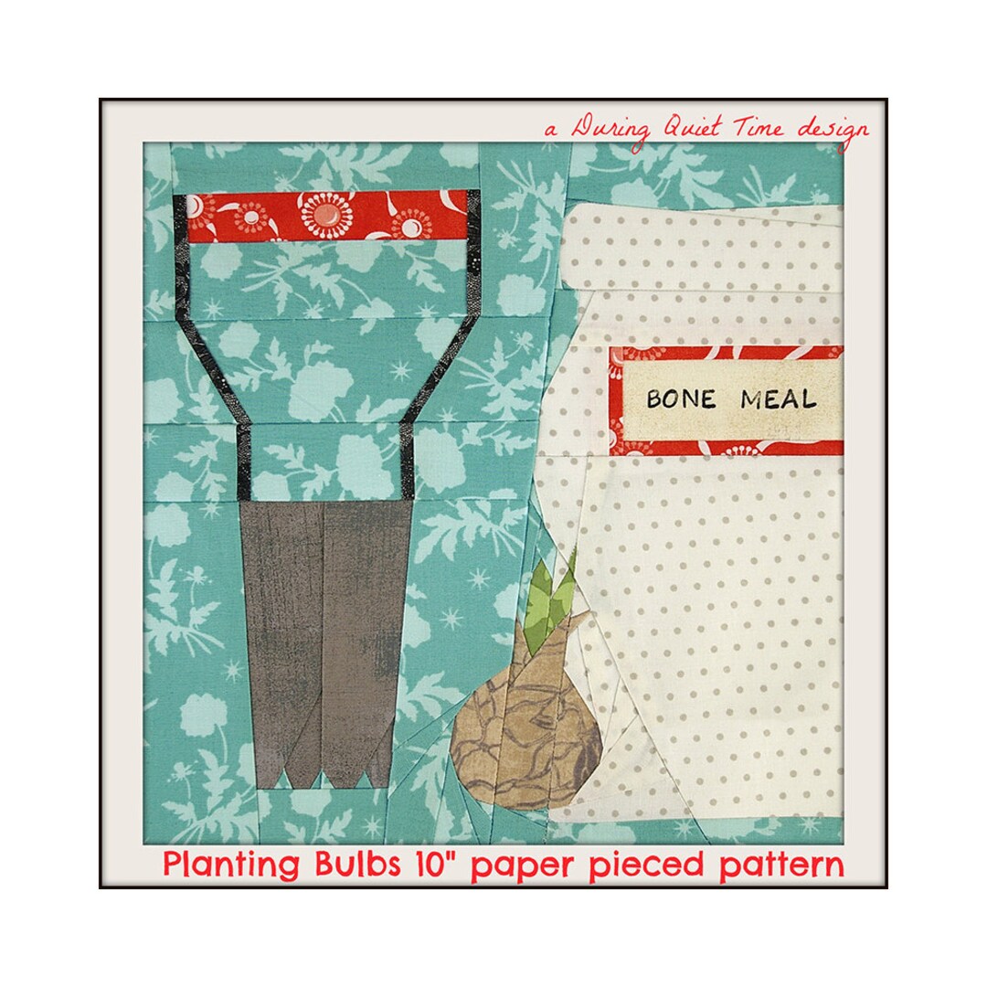 Planting Bulbs Paper Pieced Pattern - Etsy