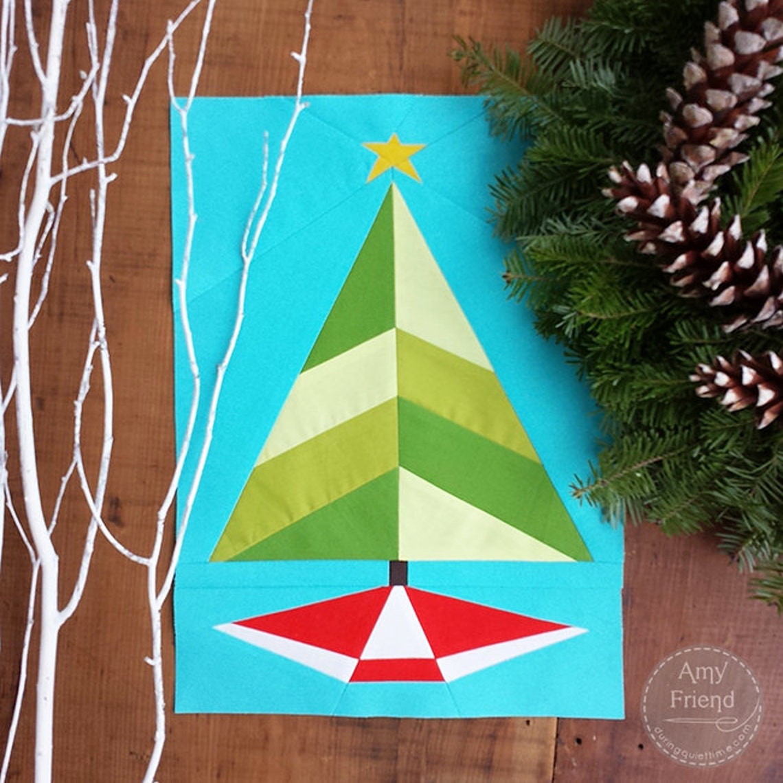 Christmas Tree Paper Pieced Pattern - Etsy