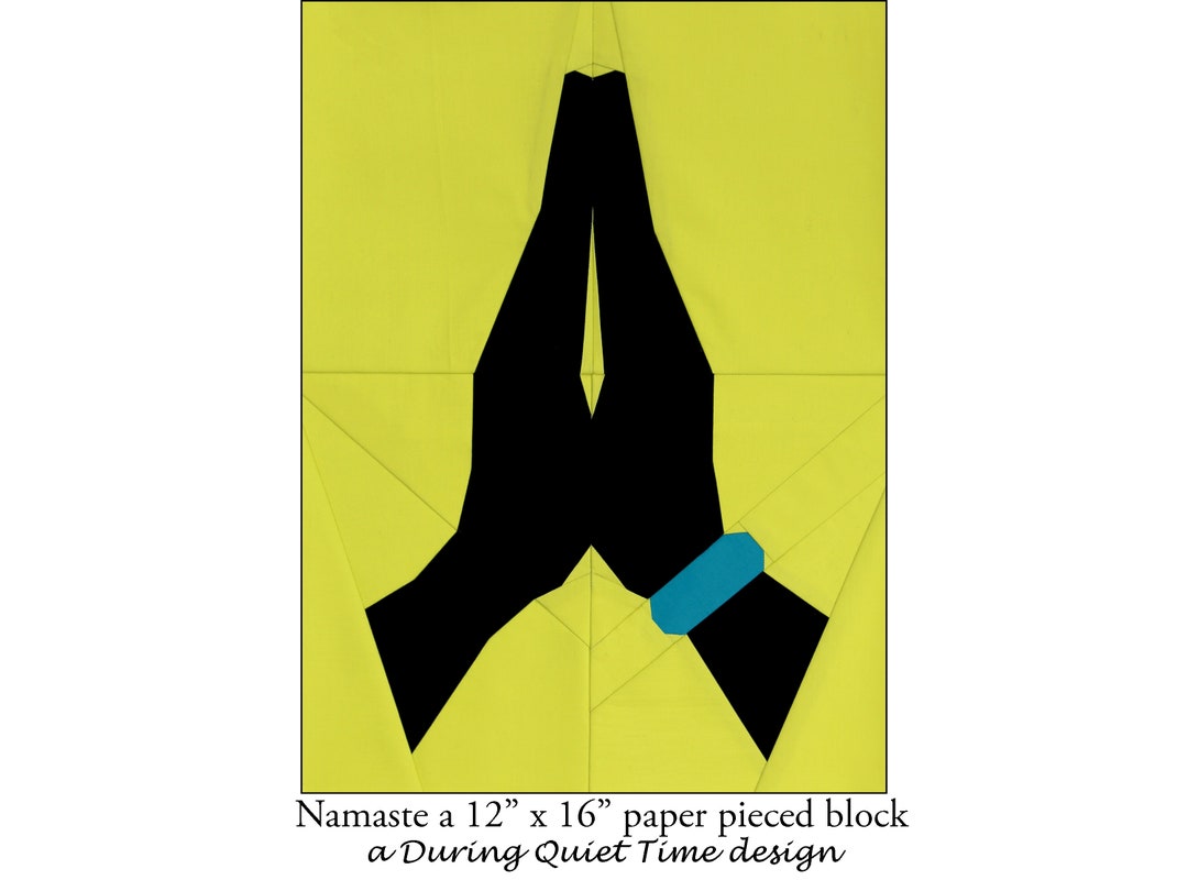 Namaste Paper Pieced Pattern - Etsy