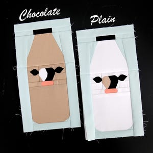 Milk Bottle Paper Pieced Pattern - Etsy