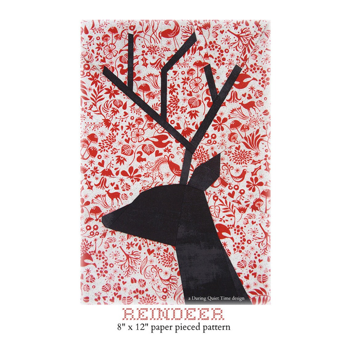 Reindeer Paper Pieced Pattern - Etsy