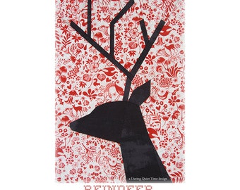 Reindeer Paper Pieced Quilt Pattern - Etsy