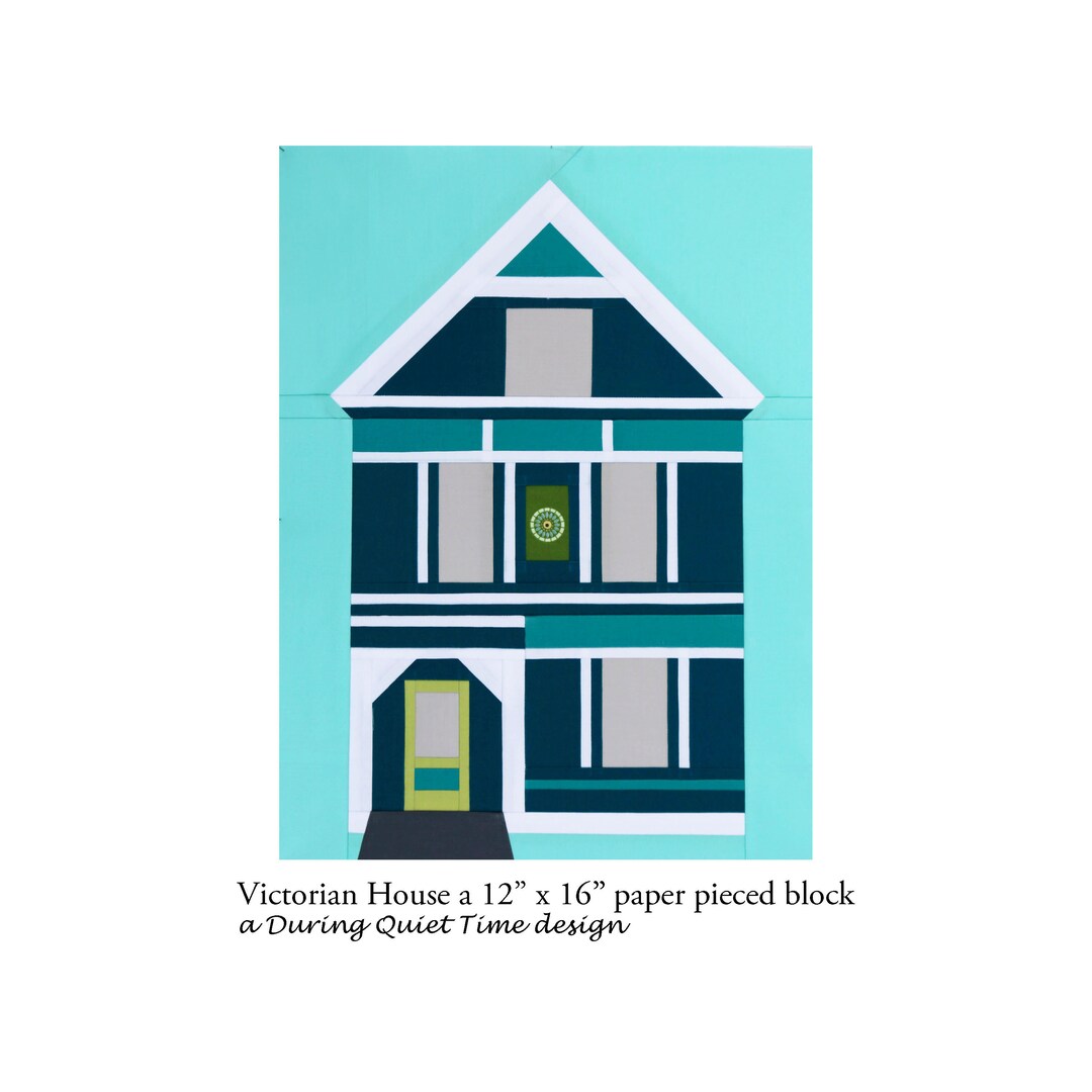 Victorian House Paper Pieced Pattern - Etsy