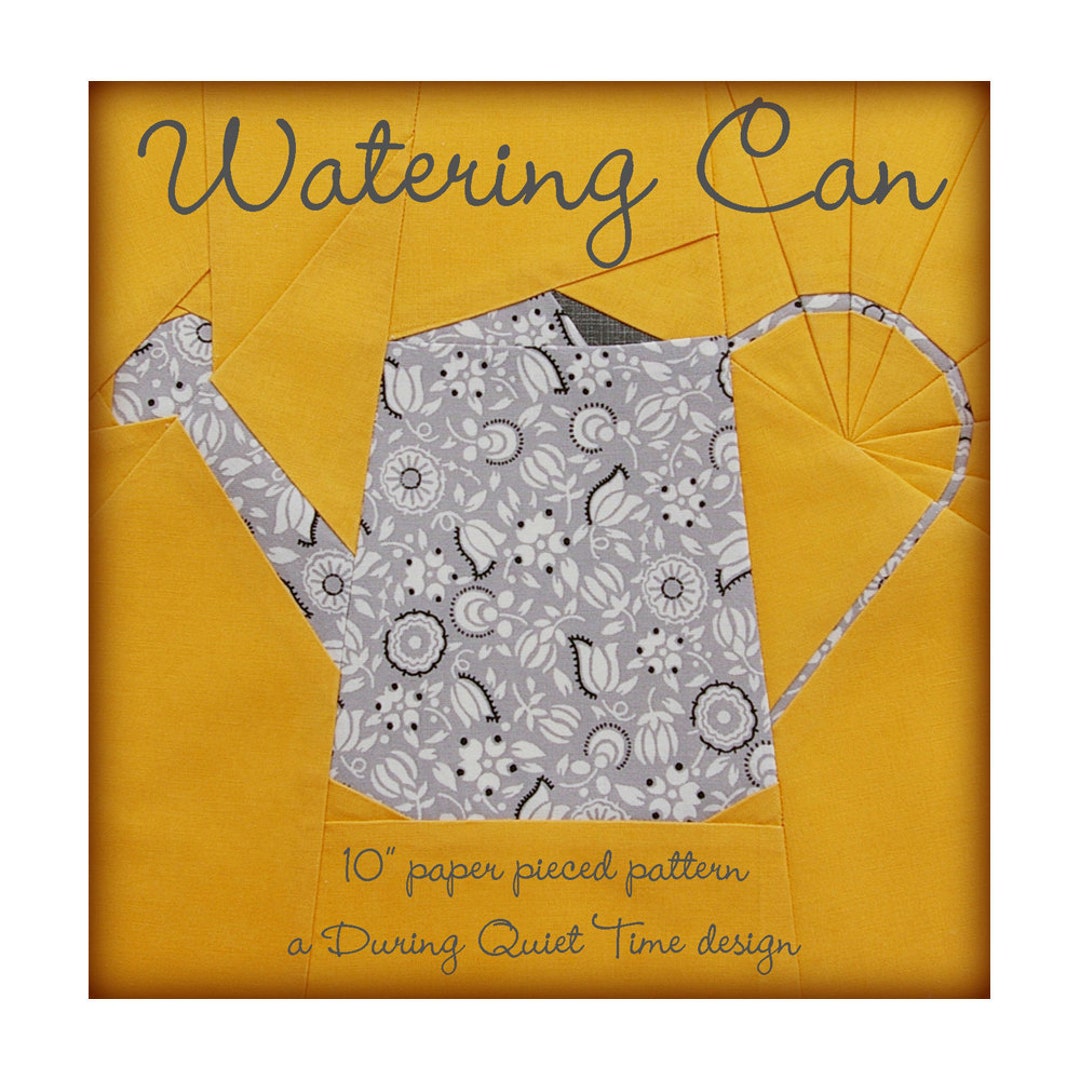 Watering Can Paper Pieced Pattern - Etsy