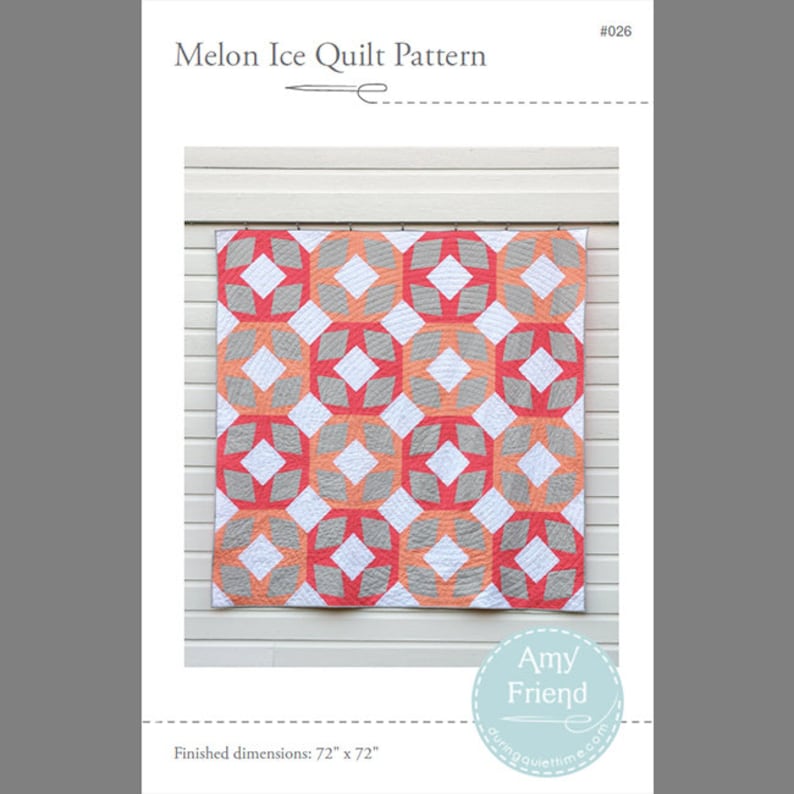 Melon Ice Quilt Pattern paper - Etsy