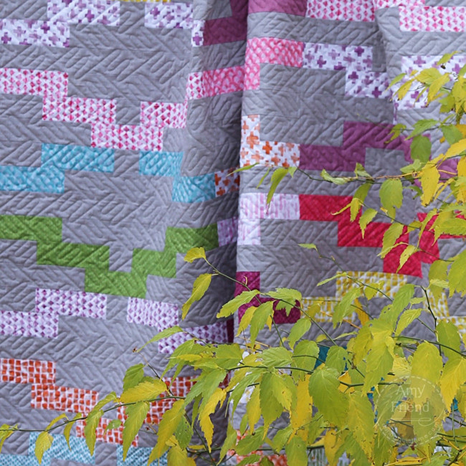 Interlock Quilt Pattern paper | Etsy