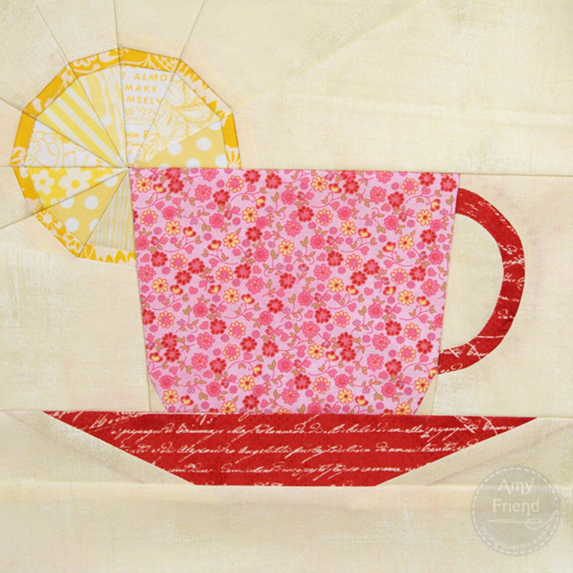 Tea With Lemon Paper Pieced Pattern | Etsy