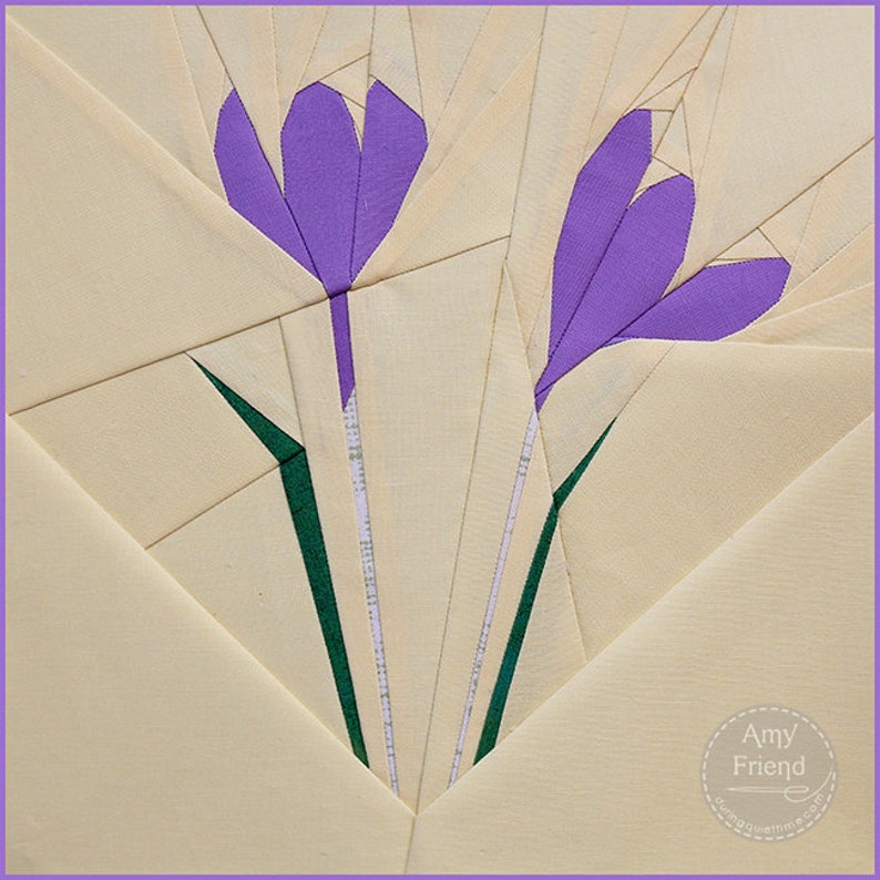 Crocus Paper Pieced Pattern - Etsy
