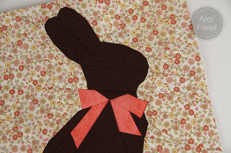 Chocolate Bunny Paper Pieced Pattern - Etsy