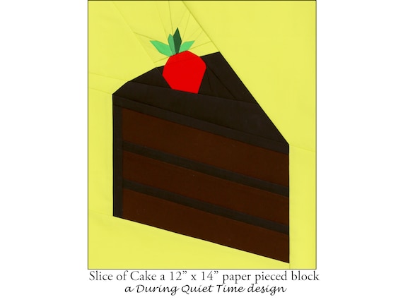 Slice of Cake Paper Pieced Pattern - Etsy