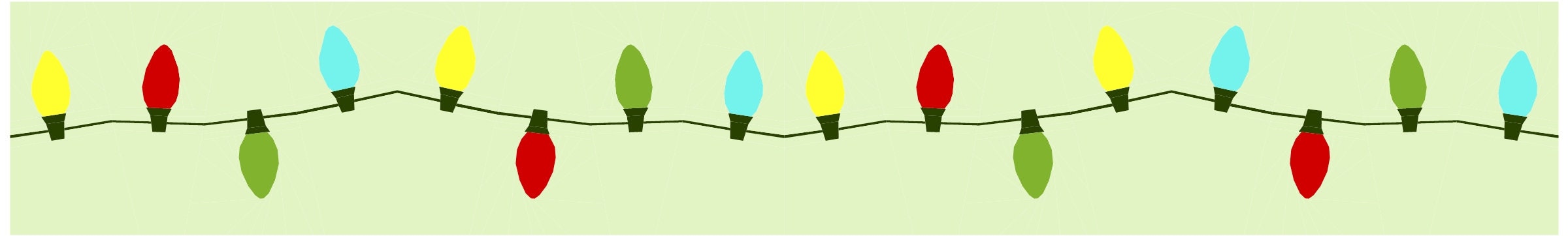 String of Colored Lights Paper Pieced Pattern - Etsy Canada