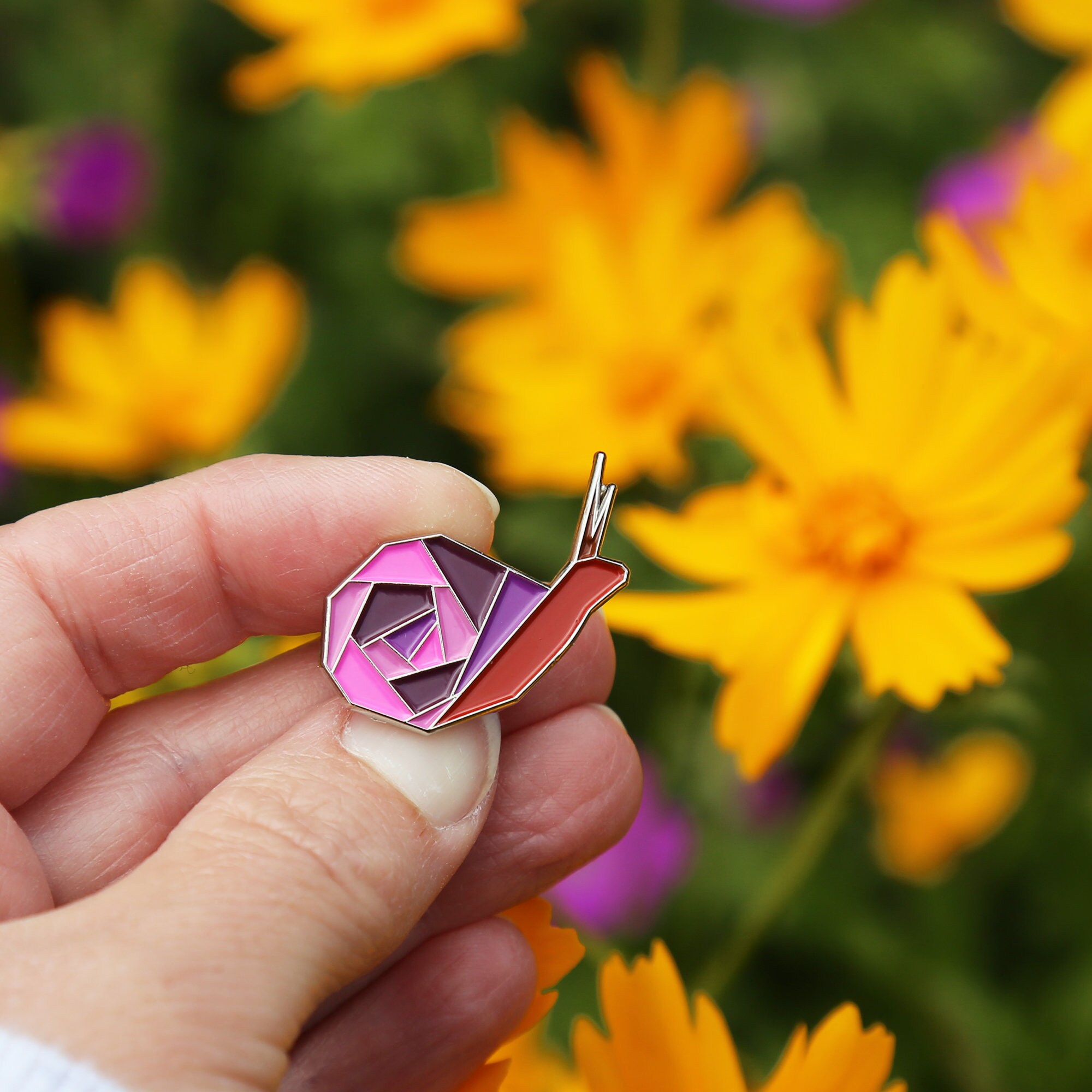 Snail Enamel Pin - Etsy