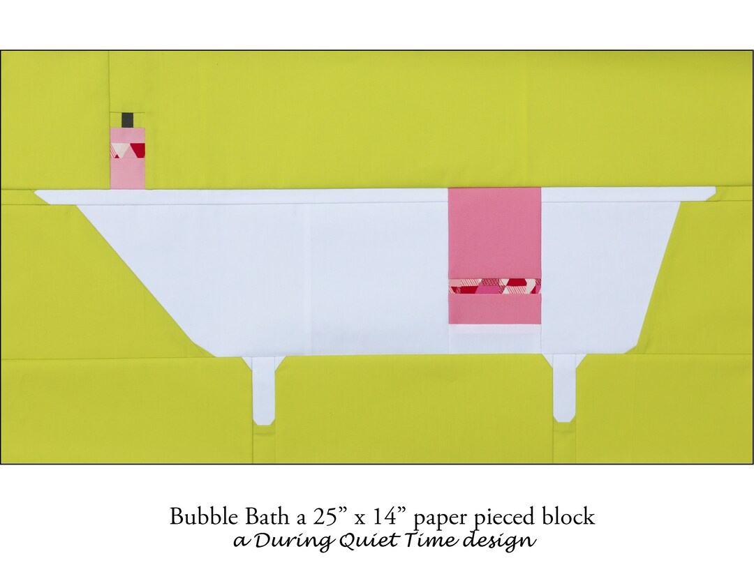 Bubble Bath Paper Pieced Pattern - Etsy