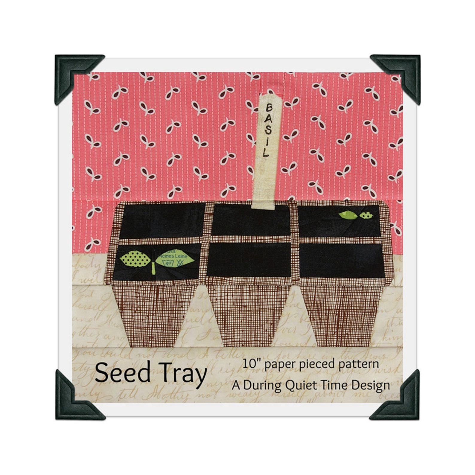 Seed Tray Paper Pieced Pattern - Etsy