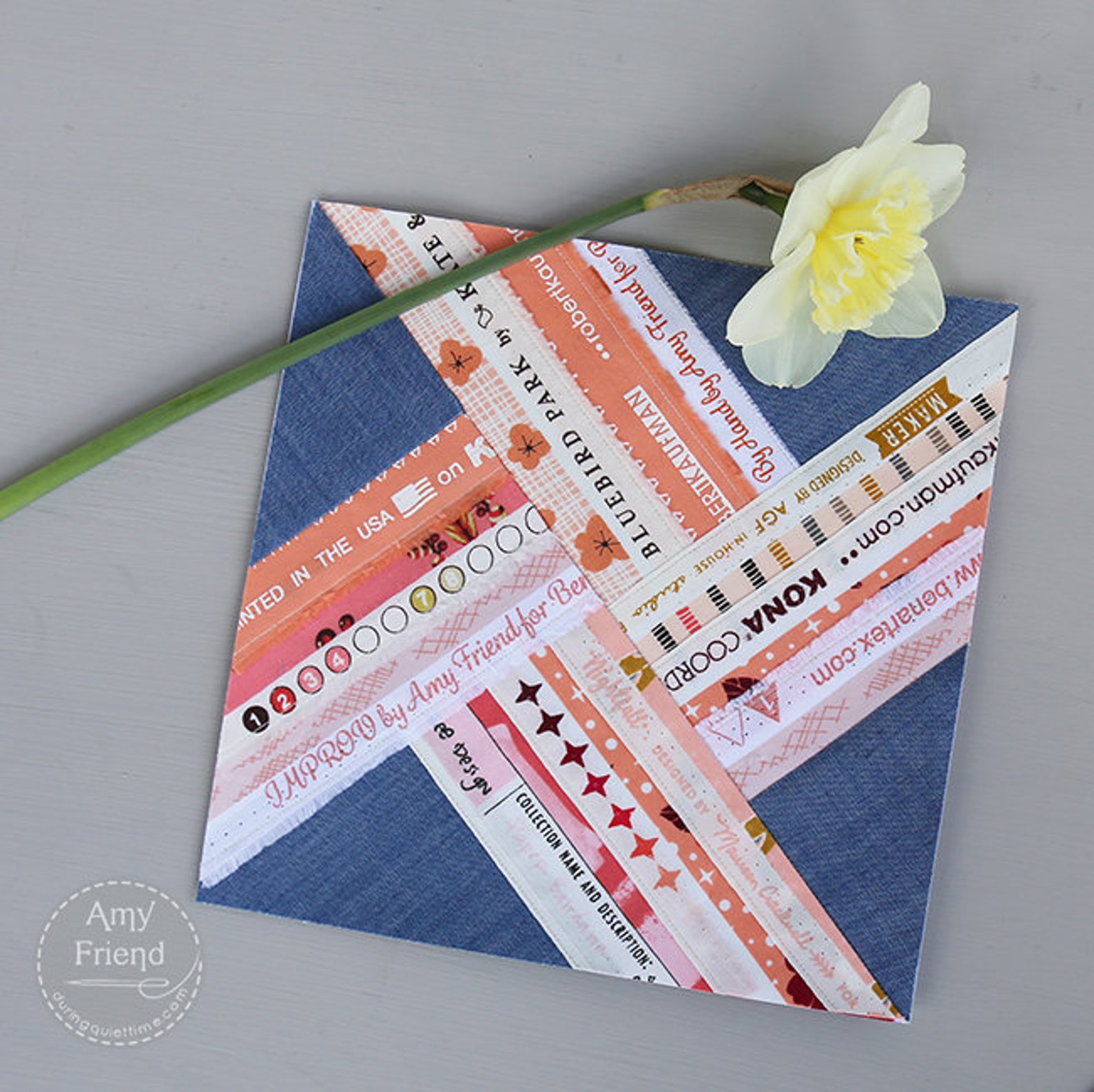 Selvage Whirlwind Block Pattern - Etsy