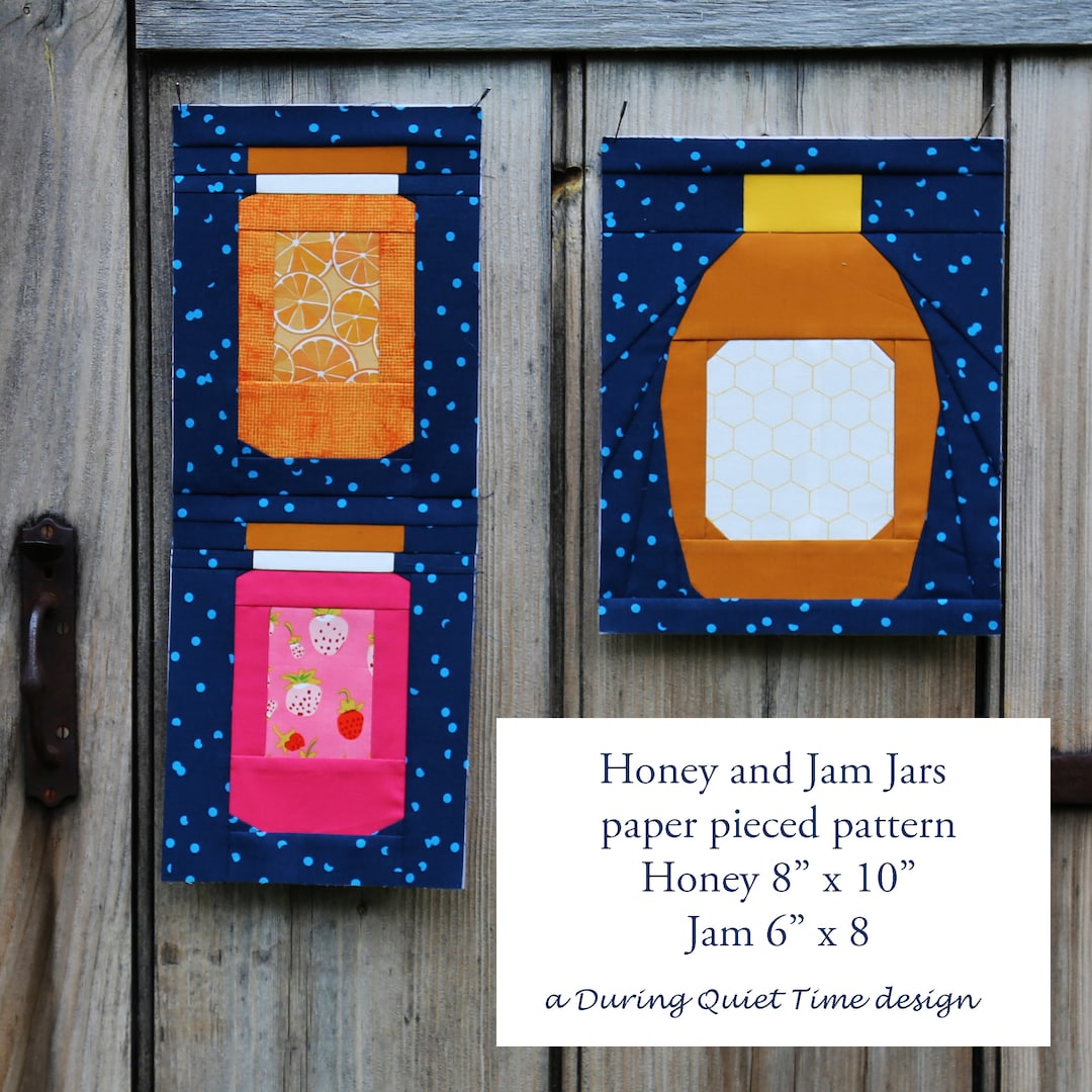 Honey and Jam Jars Paper Pieced Pattern - Etsy