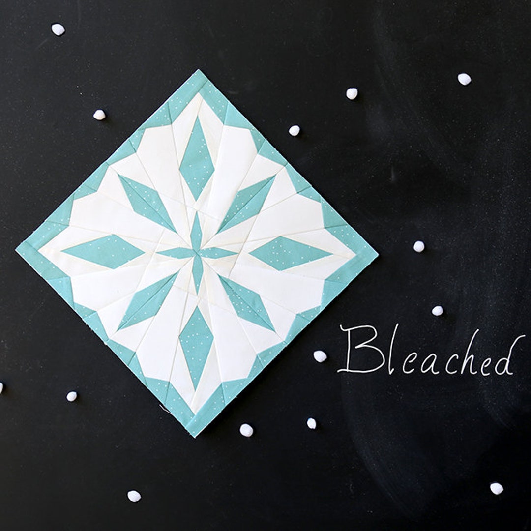 Bleached Paper Pieced Snowflake Pattern - Etsy
