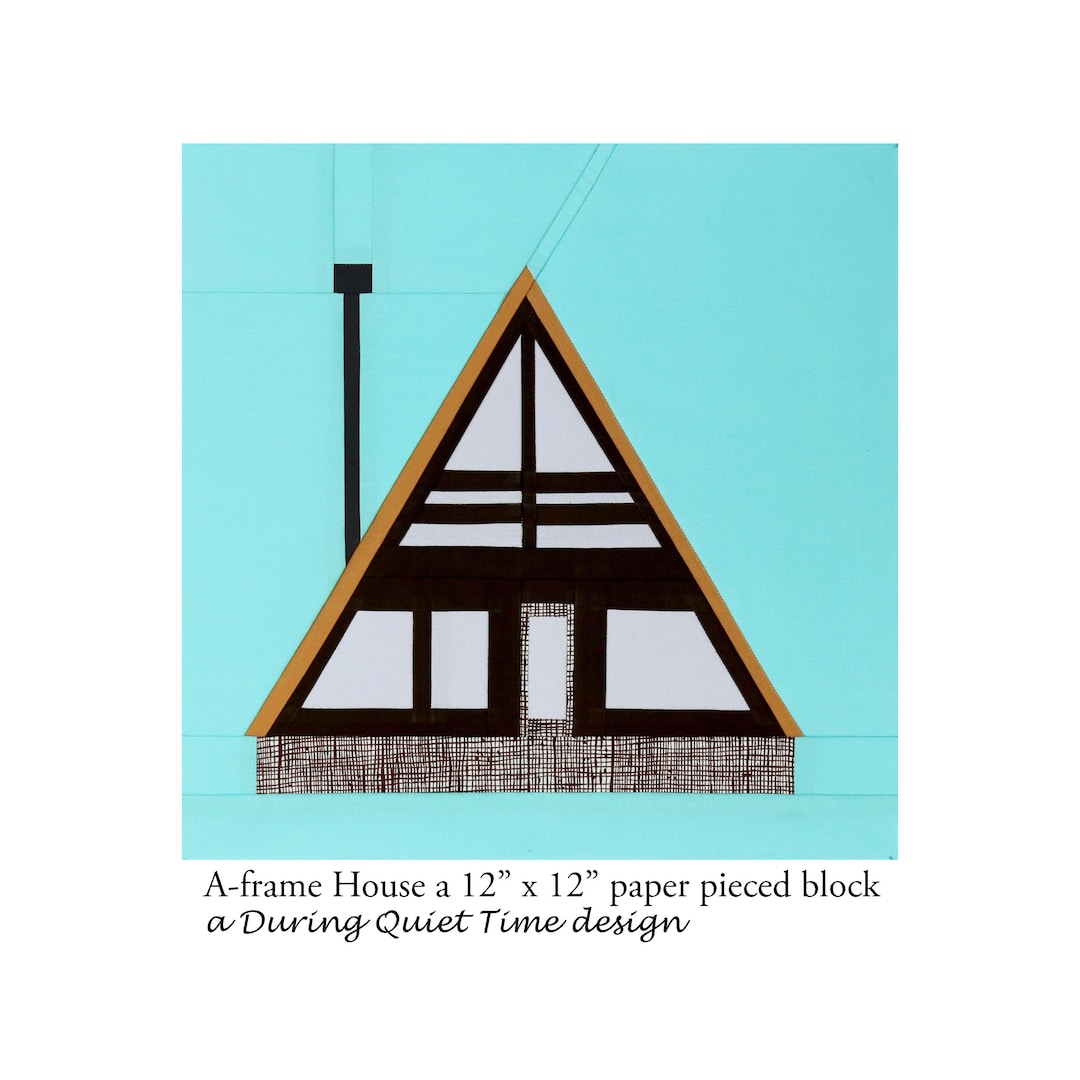 A-frame House Paper Pieced Pattern - Etsy