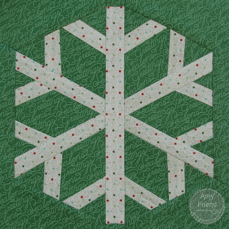 Snowflake Paper Pieced Pattern - Etsy