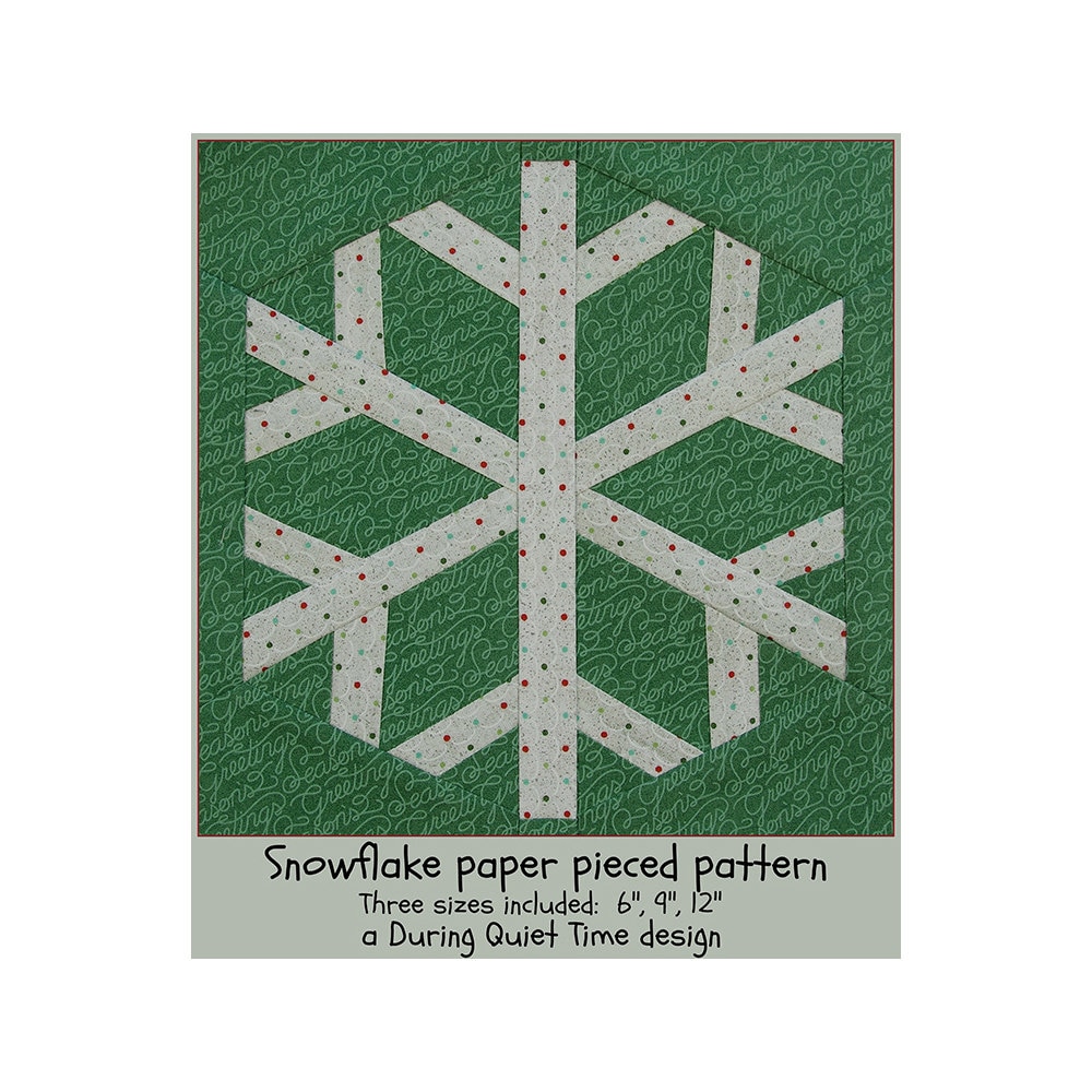 Snowflake Paper Pieced Pattern - Etsy