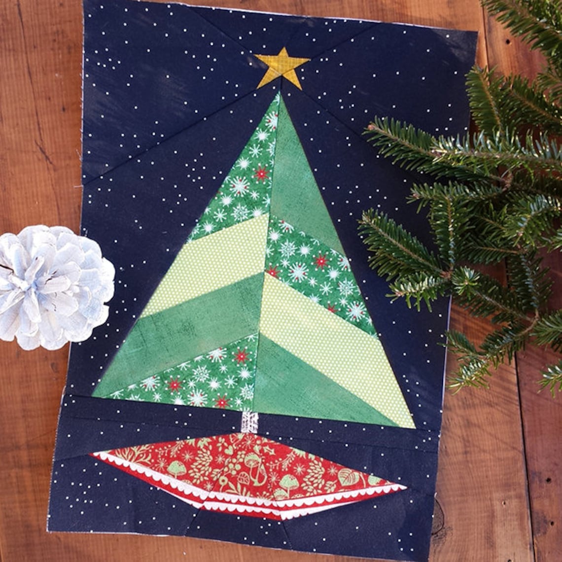 Christmas Tree Paper Pieced Pattern - Etsy