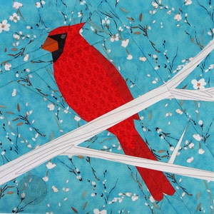 Cardinal Paper Pieced Pattern - Etsy