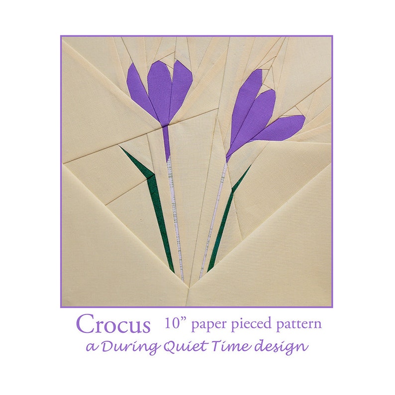 Crocus Paper Pieced Pattern - Etsy Sweden