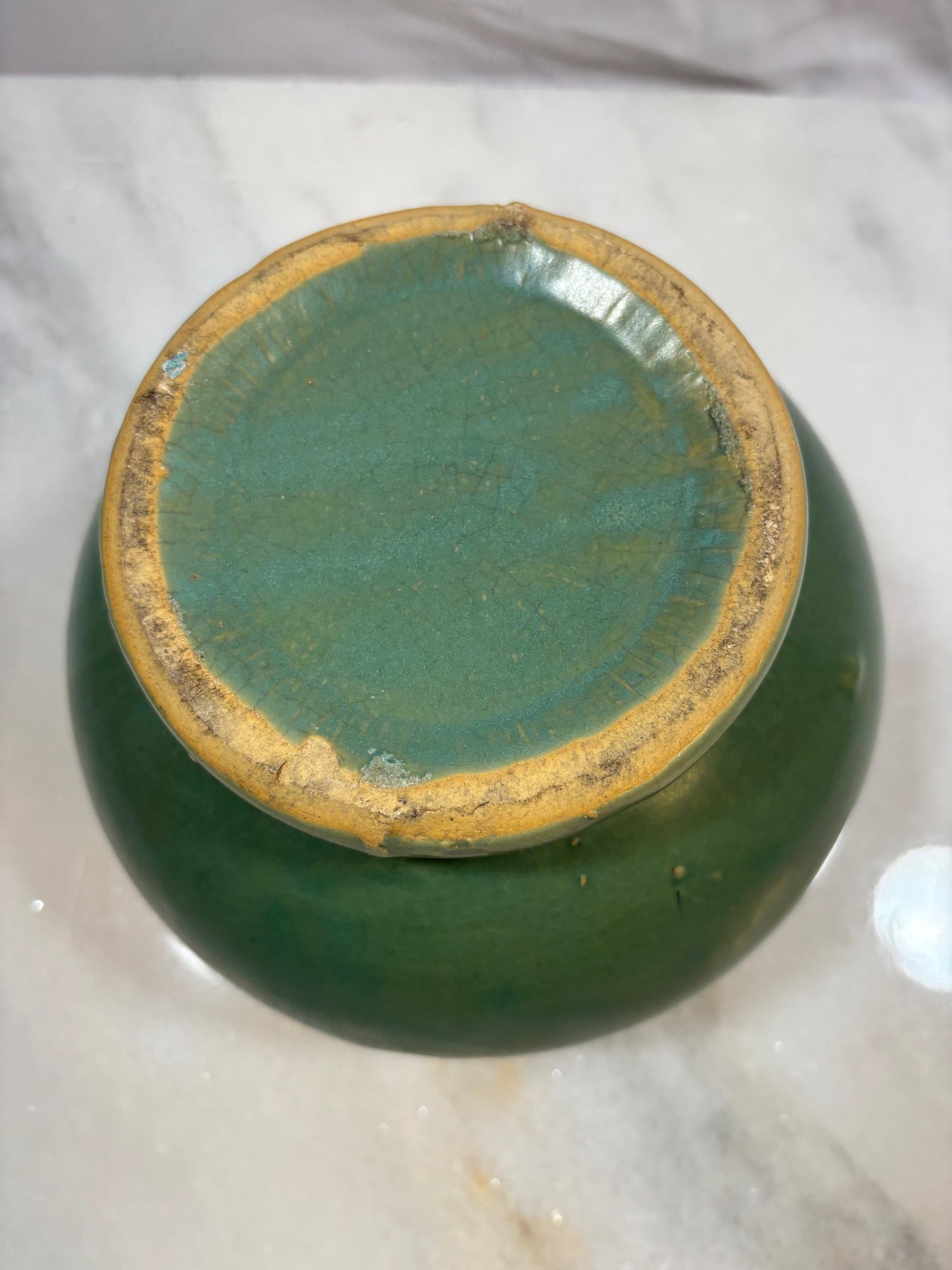 Lovely Antique Brush-mccoy Pottery Classic Vase W/ Matte Green Glaze - Etsy