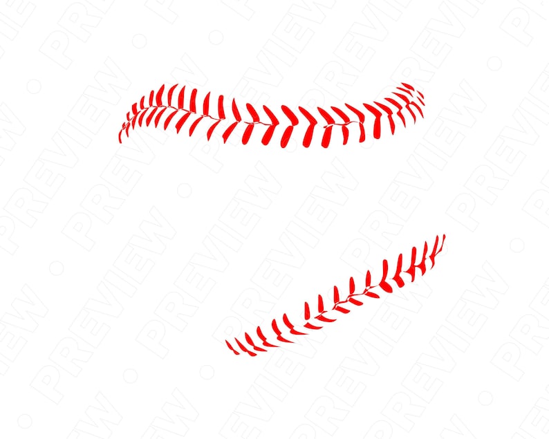 Baseball SVG Laces Clipart Graphic Baseball Laces SVG Baseball Clipart ...