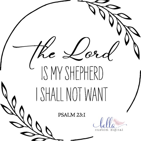 Psalm 23 Svg - Etsy