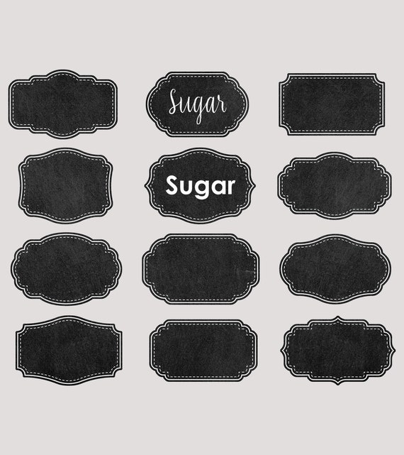Printable Label Shapes